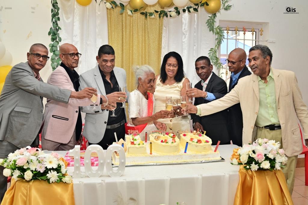 100th milestone birthday for Mrs Marie Paquerette