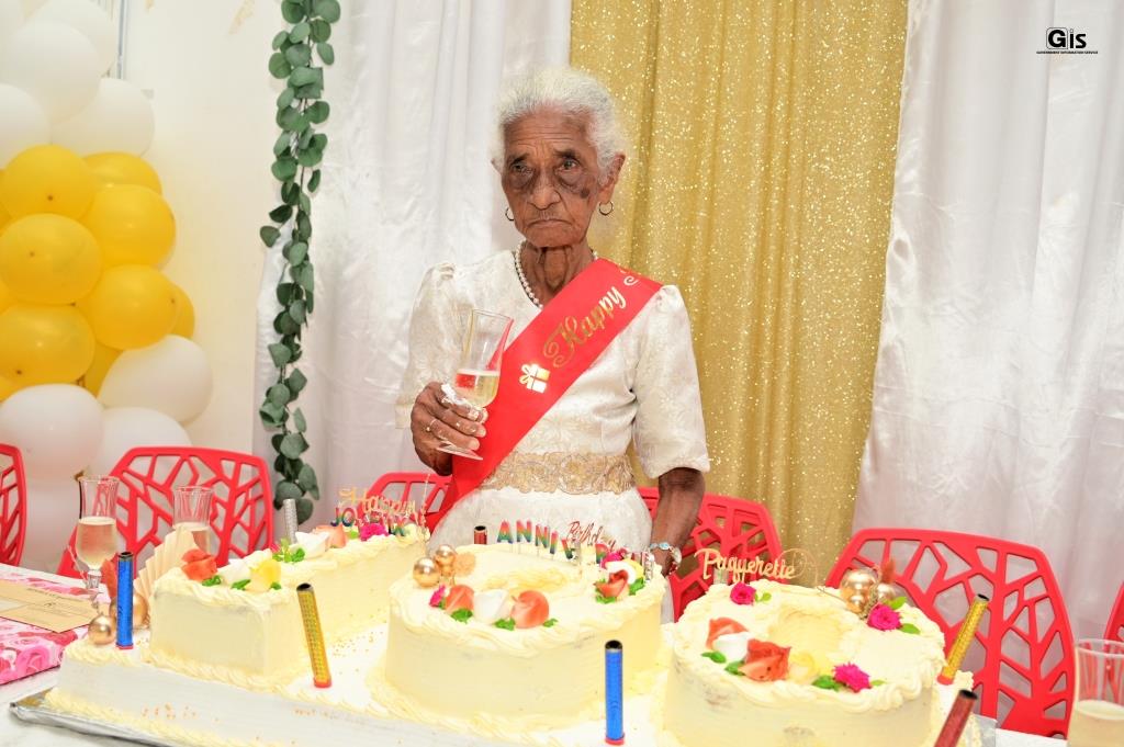 100th milestone birthday for Mrs Marie Paquerette