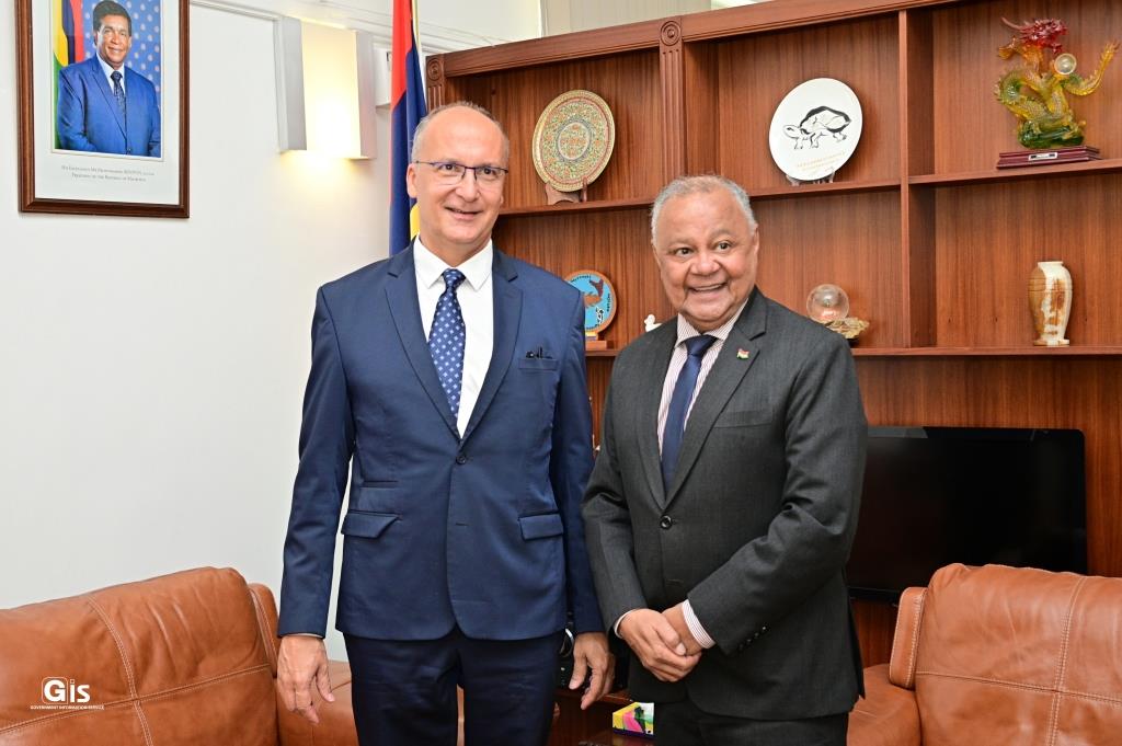 French Ambassador calls on Vice-President Boissézon