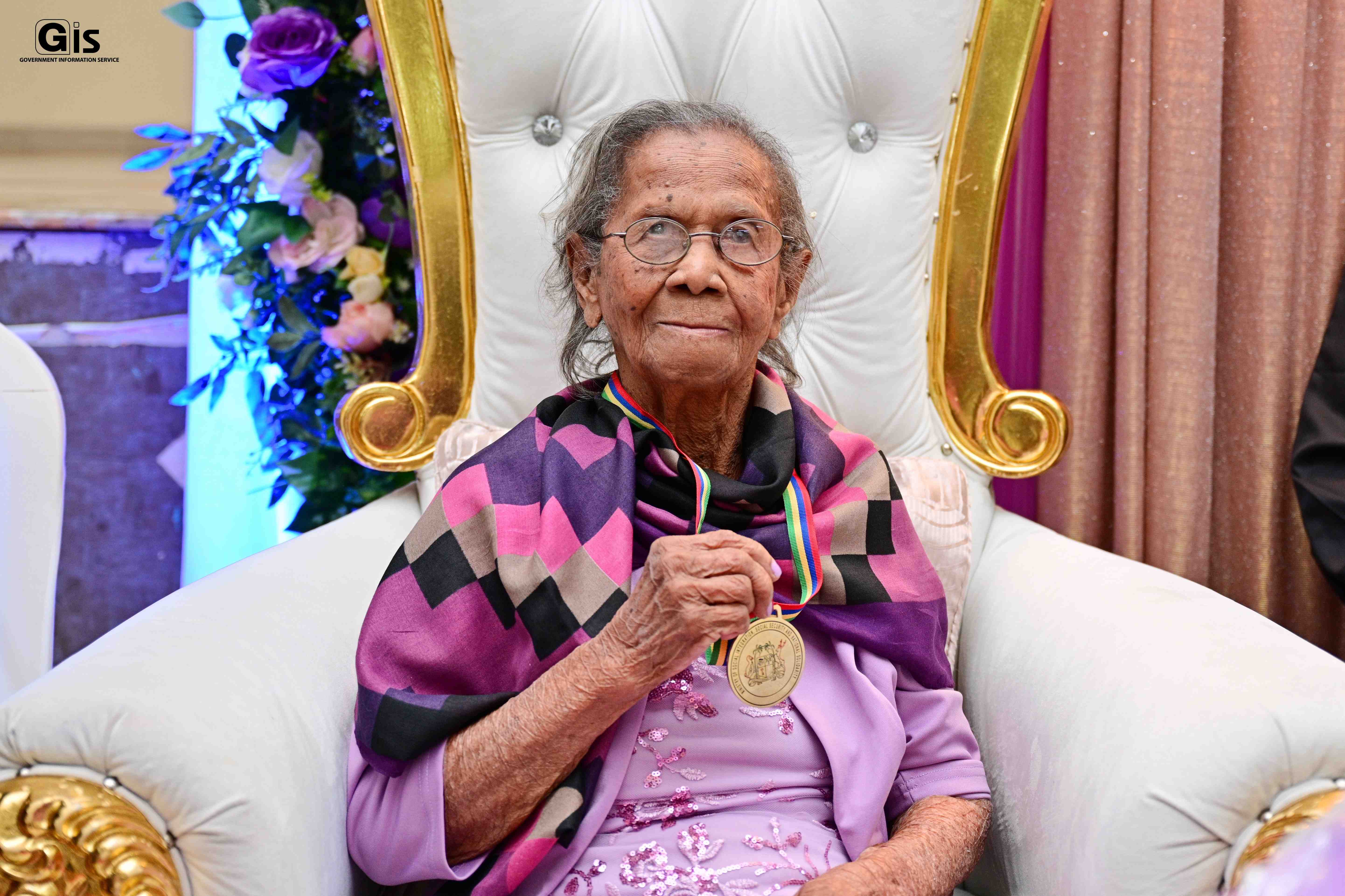 Celebration of the 100th birthday anniversary of Mrs Edvine Quirin