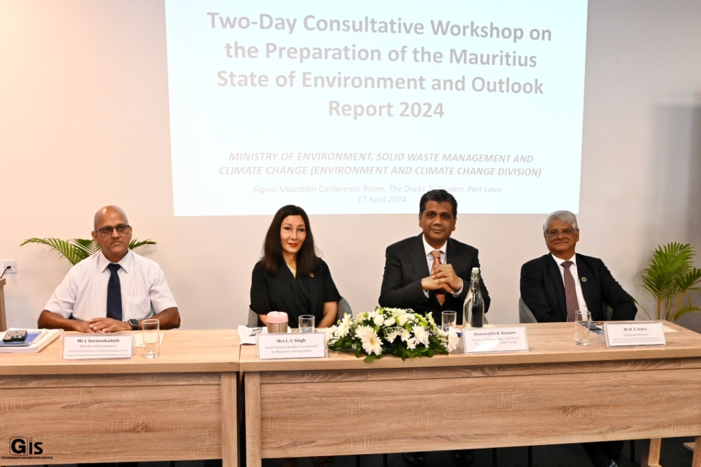 Consultative workshop to prepare Mauritius State of Environment and Outlook Report 2024 launched