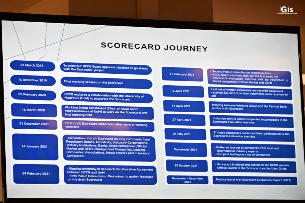 Corporate Governance: Presentation of first Scorecard Assessment Report ...
