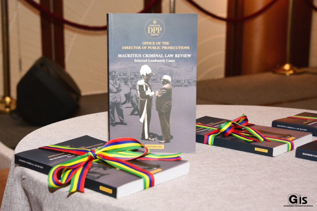 DPP’s Office launches 2021 edition of its Mauritius Criminal Law Review