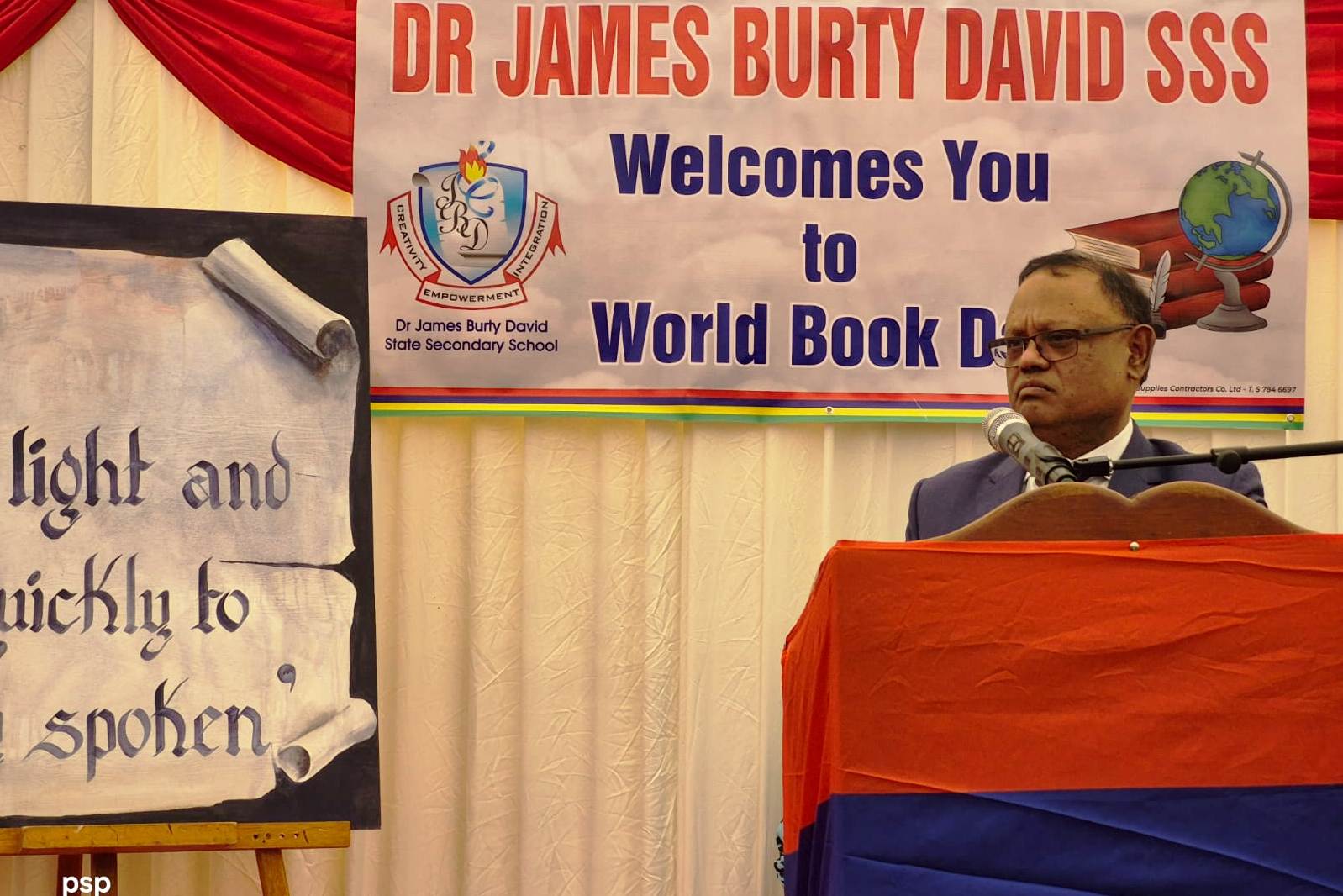James Burty David SSS commemorates World Book and Copyright Day