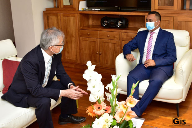 Japanese Ambassador pays courtesy call on Minister Balgobin