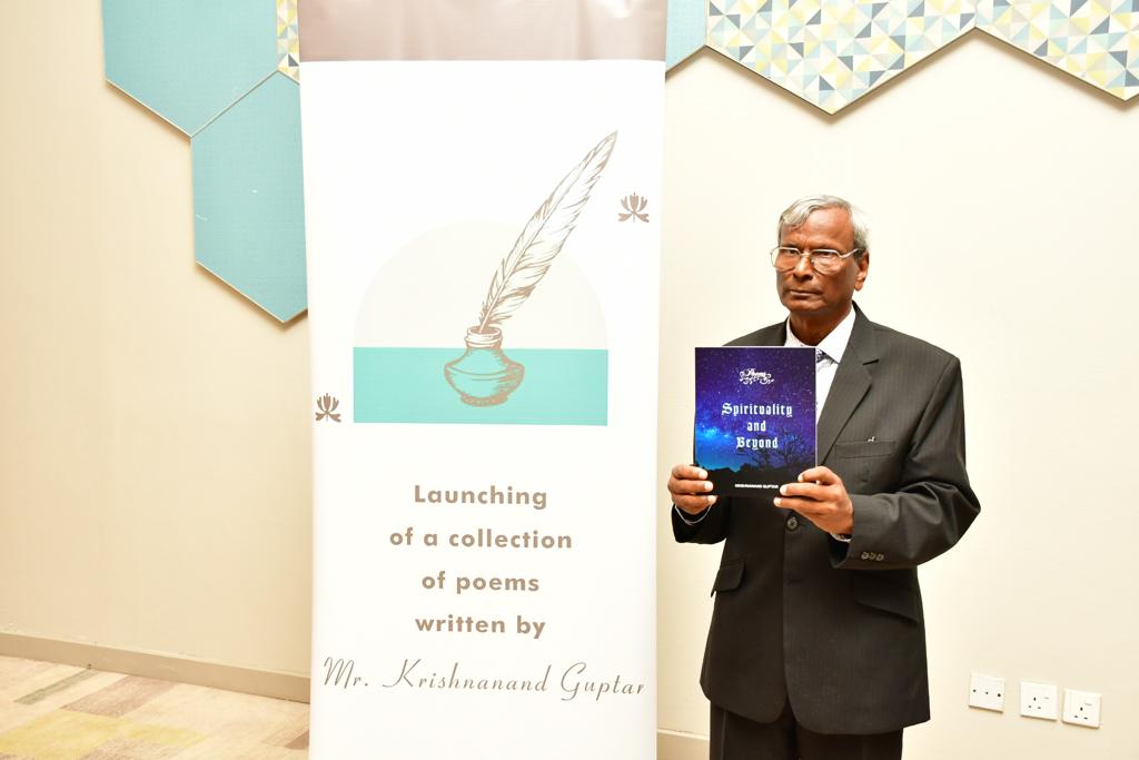 Krishnanand Guptar’s poem book “Spirituality and Beyond” launched by ...