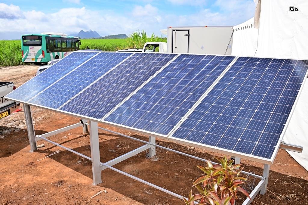Laying of foundation stone of 10MW Solar PV farm at la Valette, Bambous