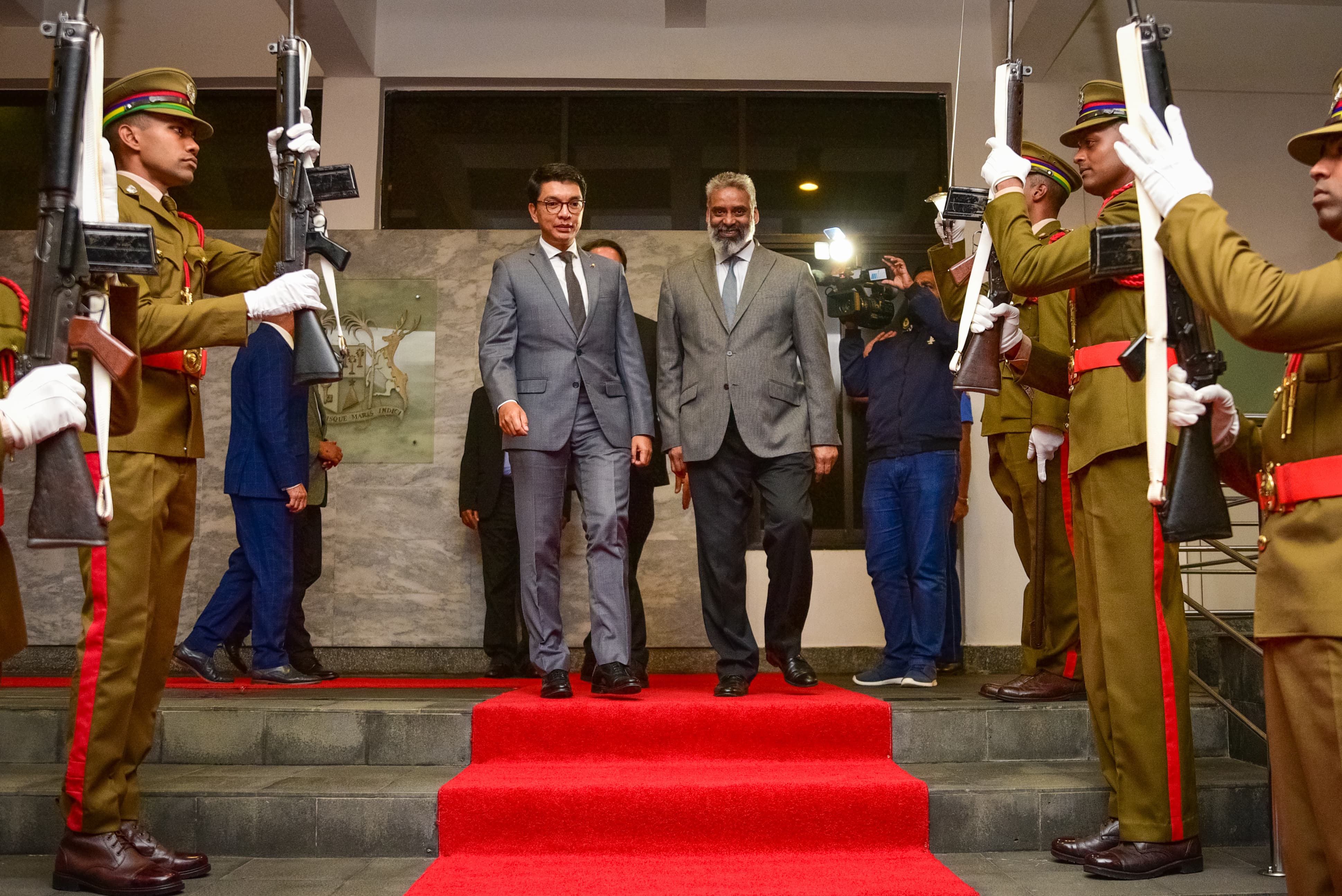 Malagasy President Rajoelina reaches Mauritius