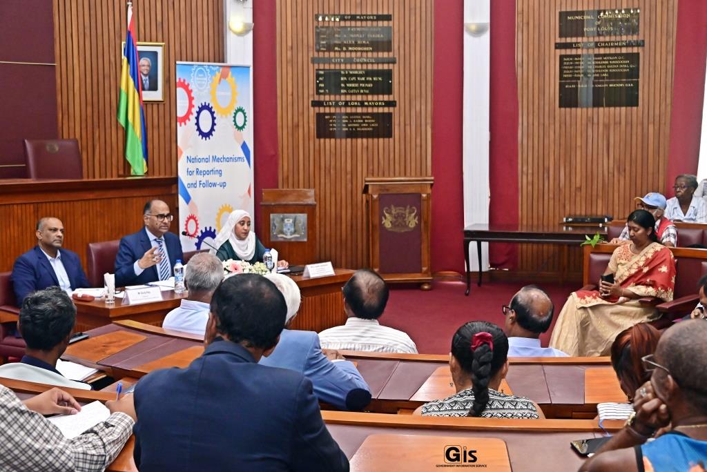 Minister Ganoo highlights elaboration of a National Human Rights Action ...