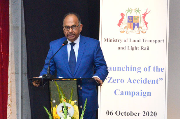 Minister Ganoo launches the ‘Zero Accident’ campaign