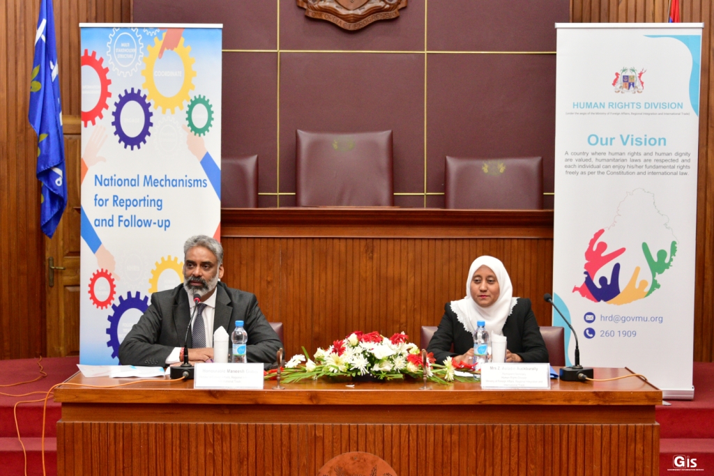 Minister Gobin chairs National Mechanism for Reporting and Follow-Up ...