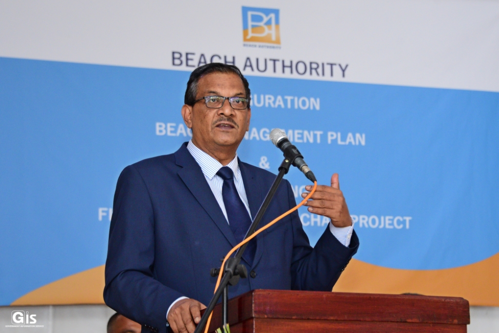 Minister Ramano launches the Beach Management Plan at Belle-mare