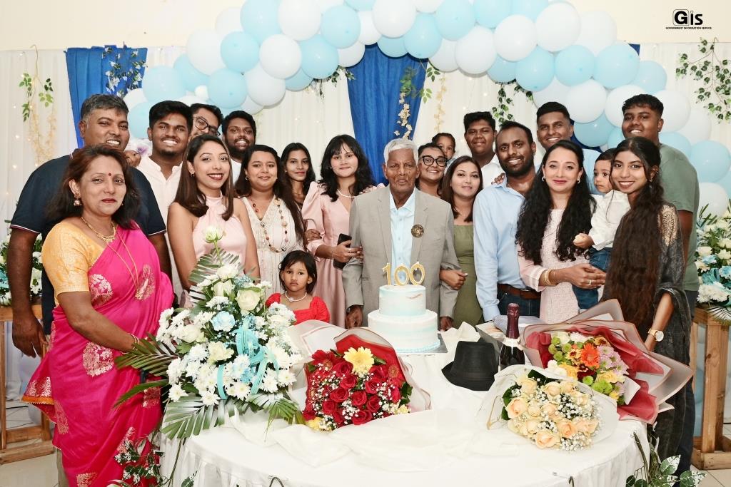 Mr Nobin celebrates his century milestone