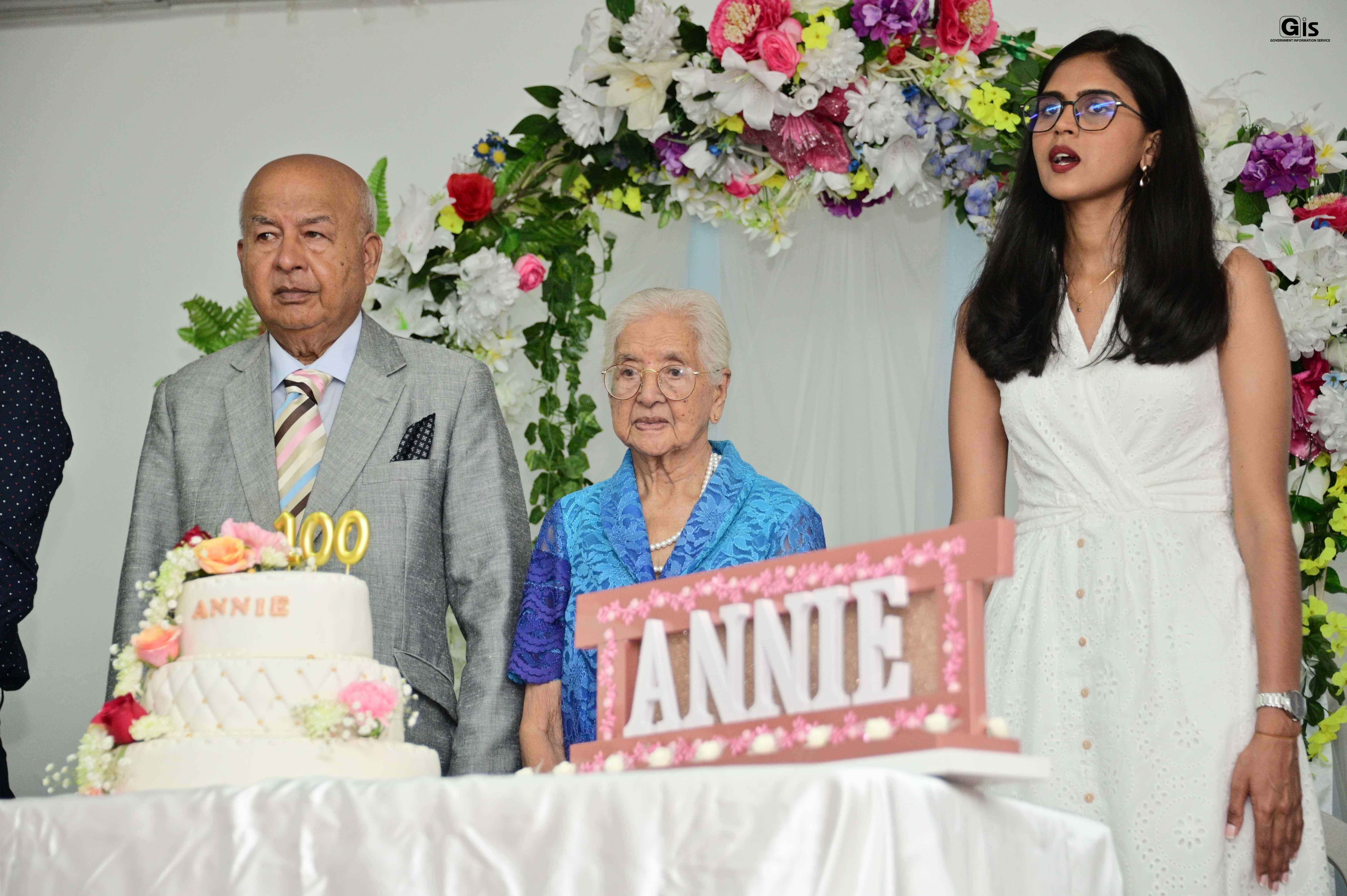Mrs Annie Beesoo celebrates her 100th birthday