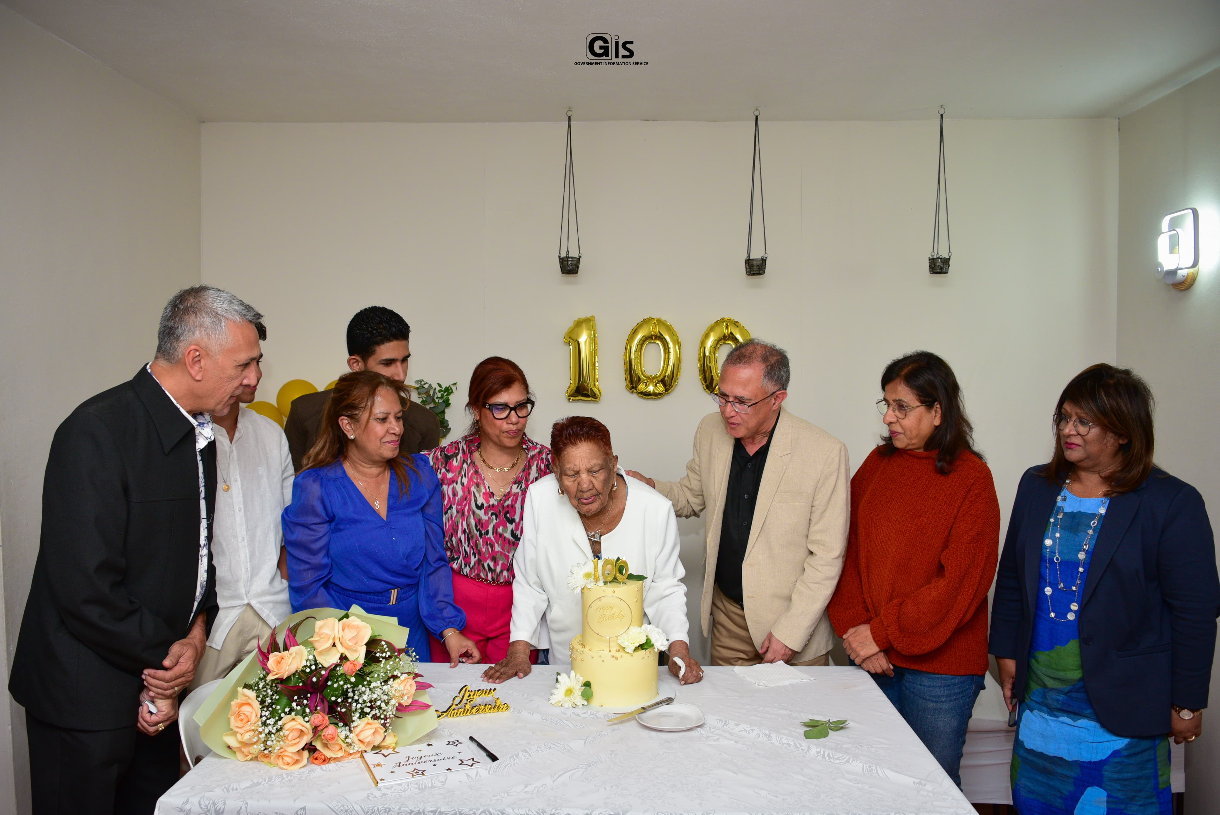 Mrs Marie Daisy Anitta Bazerque celebrates her 100th birthday