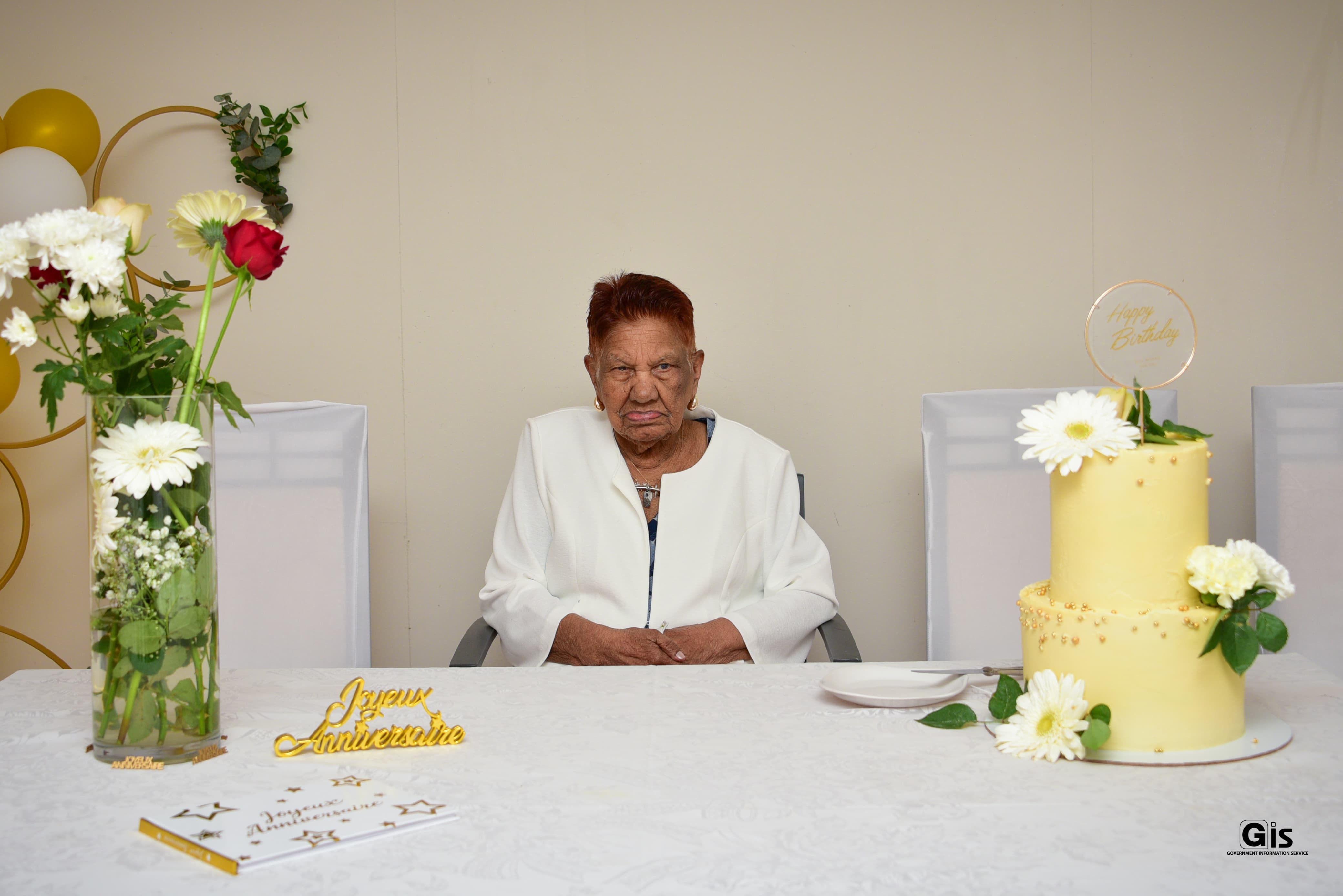 Mrs Marie Daisy Anitta Bazerque celebrates her 100th birthday