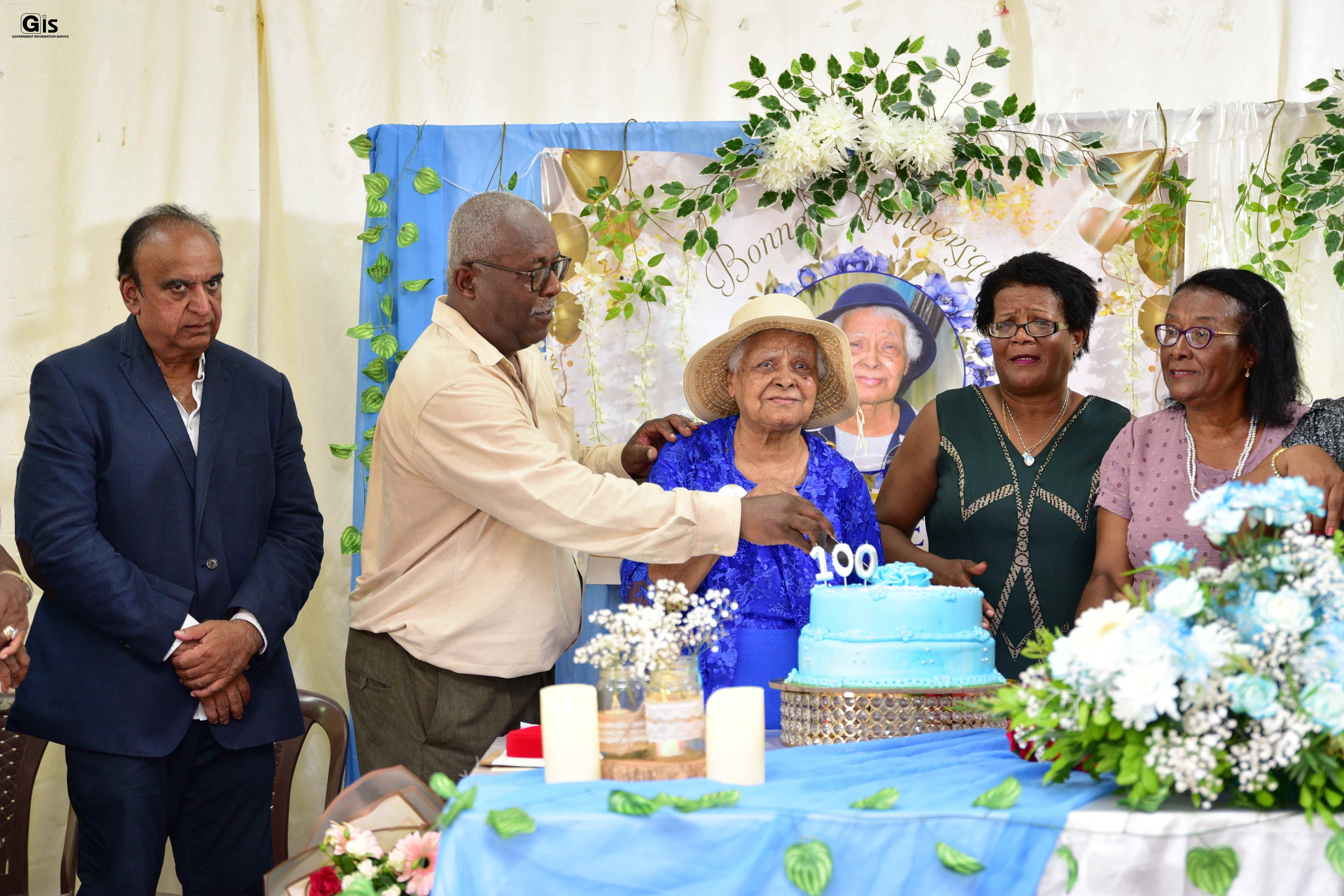 Mrs Marie Daisy Ricaud joins the list of centenarians