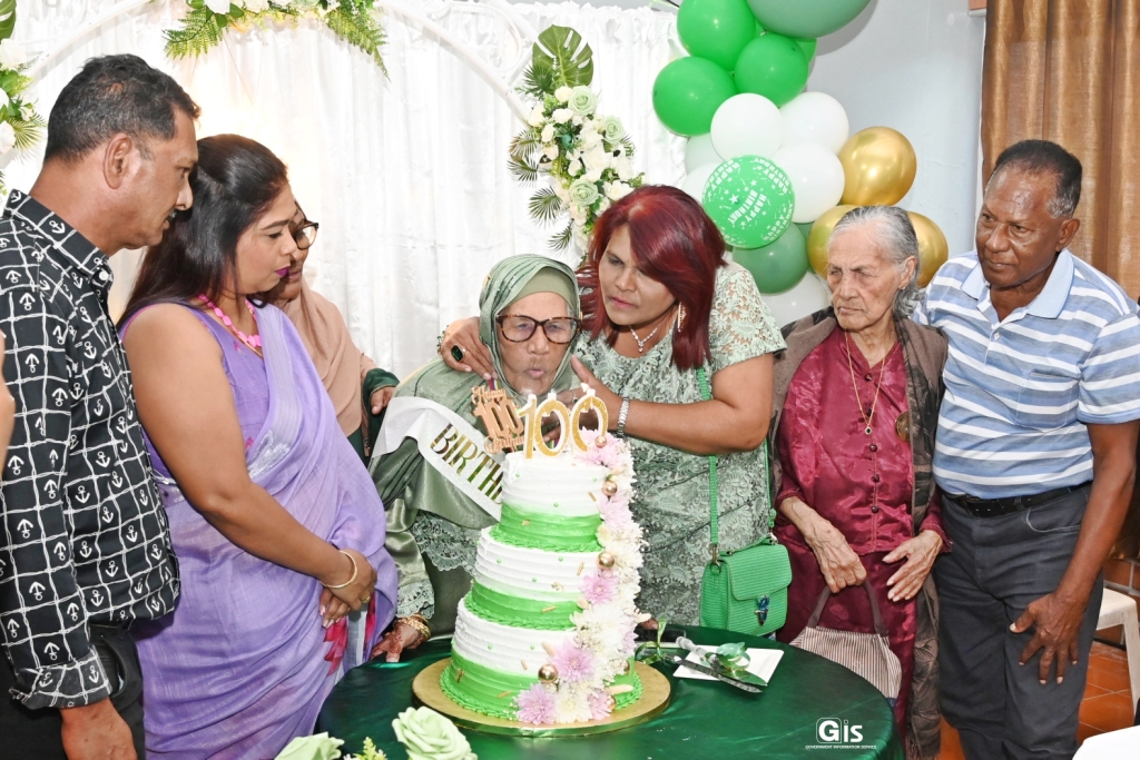 Mrs Marie Yolande Raboude celebrated as Mauritius’ new centenarian