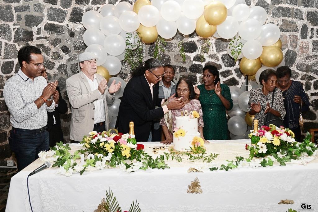 Mrs Yvette Monneron celebrates her 100th birthday