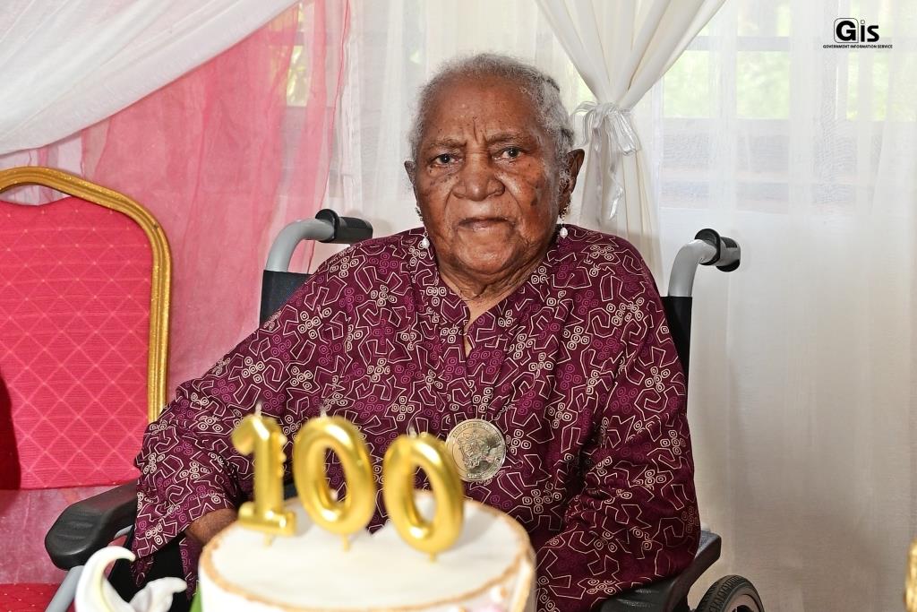 Ms Marie Alice Lamour celebrates her 100th birthday