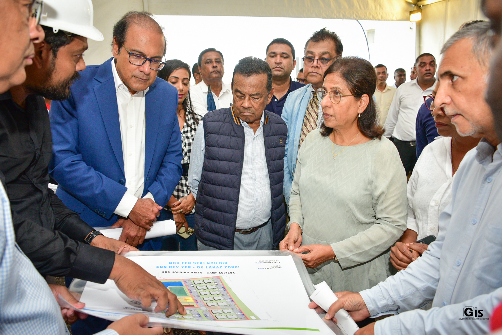 NSLD social housing: DPM effects site visit at Camp Levieux