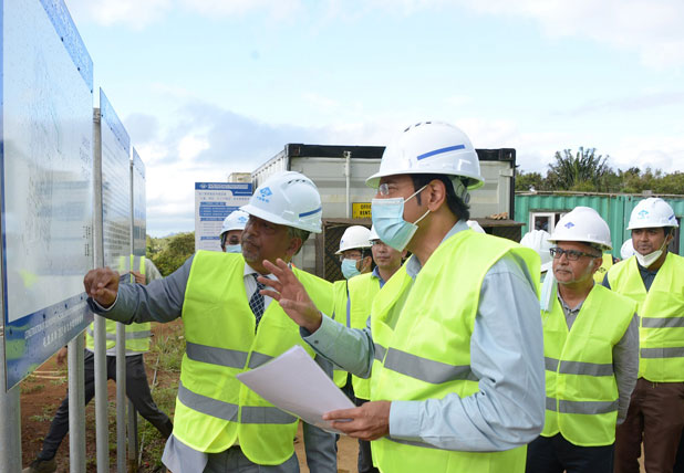 New NHDC housing estate comprising 282 units under construction in Wooton