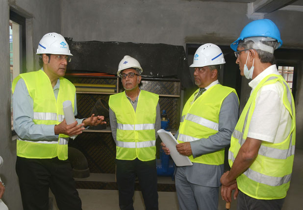 New NHDC housing estate comprising 282 units under construction in Wooton