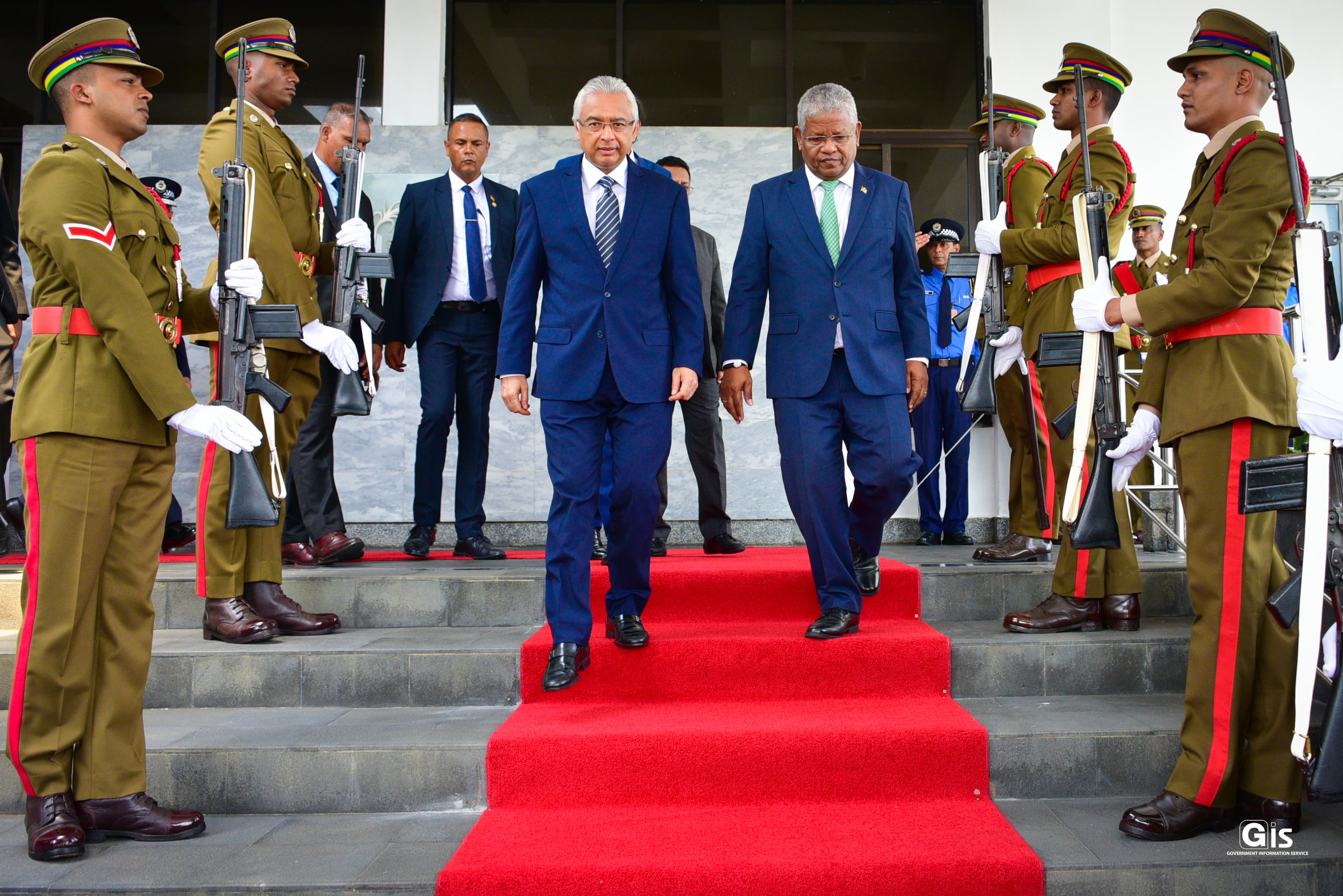 President of Republic of Seychelles in Mauritius for the Commemoration ...