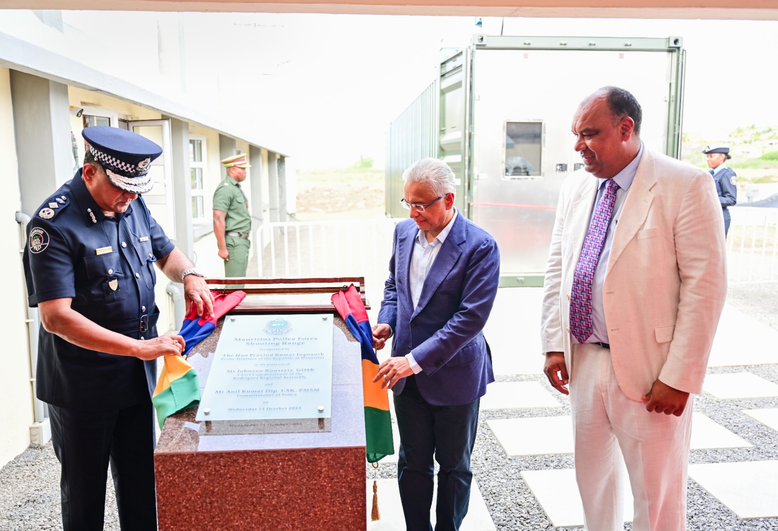 Prime Minister Jugnauth inaugurates Police Force Shooting Range in ...