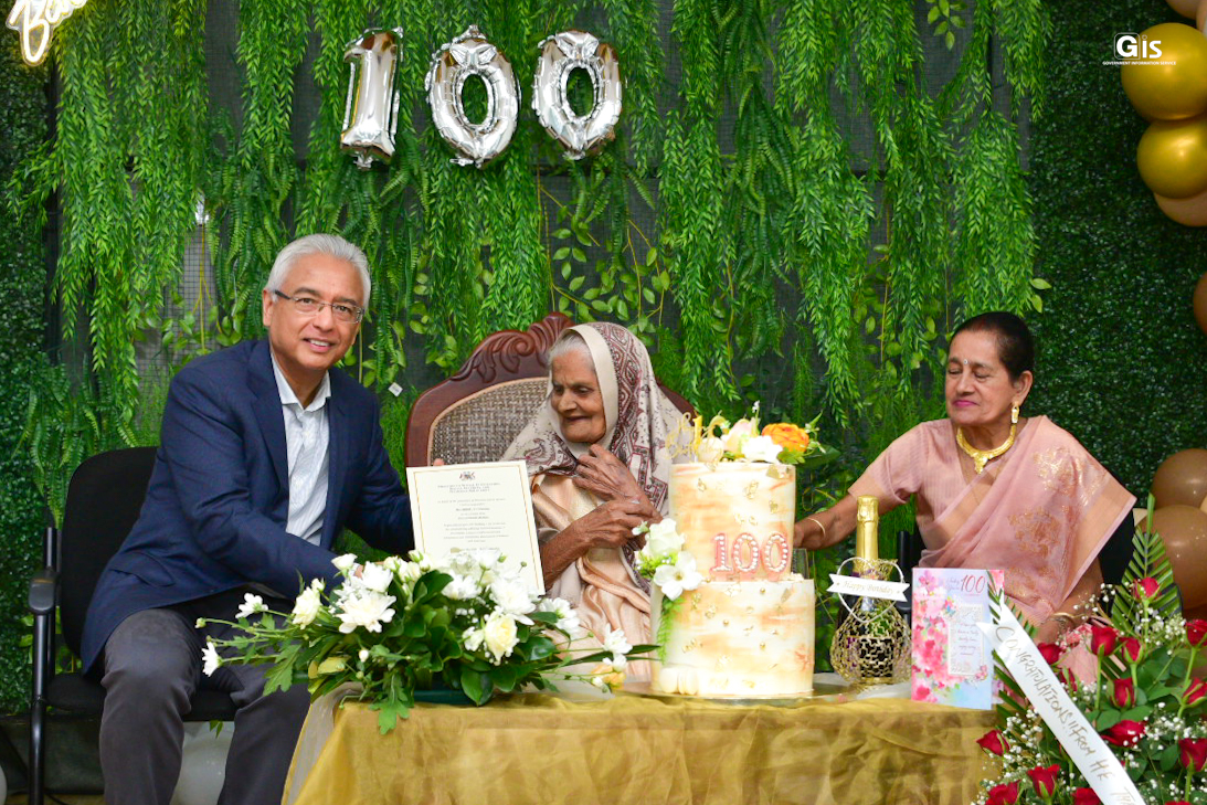Prime Minister attends 100th birthday celebrations of Mrs Sookun