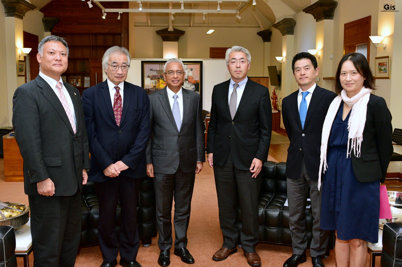 Representatives of Mitsui OSK Lines Ltd meet the Prime Minister