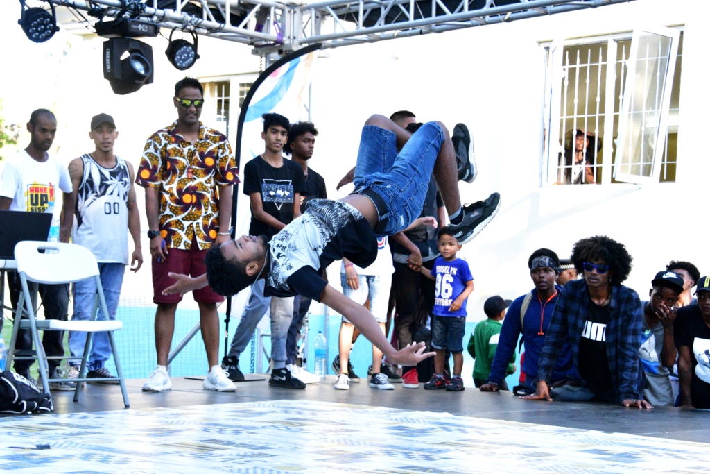 Street Dance Battle competition finals held at Mahebourg
