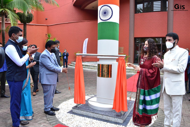 The Ashok Stambh unveiled to mark the 75th anniversary of India's ...