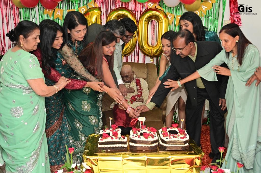 Royal Pioneer Corps’ ex-member, Mr Basdeo Bandu, celebrates his 100th ...