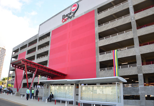Prime Minister inaugurates the Ebene Car Park building